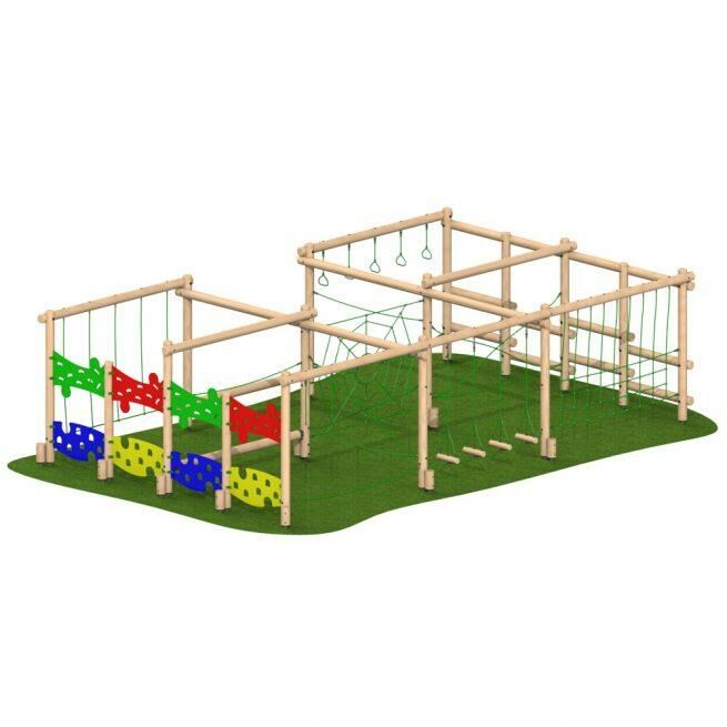 Suspended Plank Walk - A set of suspended planks to wal