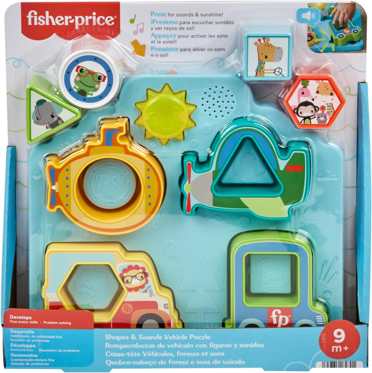 Fisher-Price Baby Sorting Toy Shapes & Sounds Vehicle P