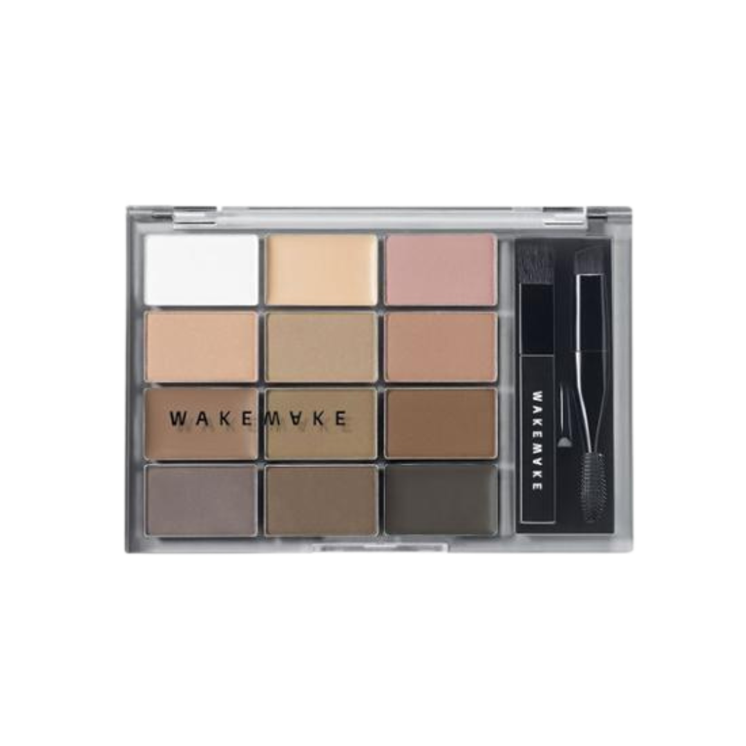 WAKEMAKE 12色眉粉盤