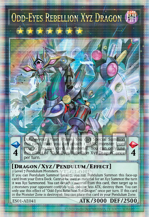 ES01-AE041 Odd-Eyes Rebellion Xyz Dragon