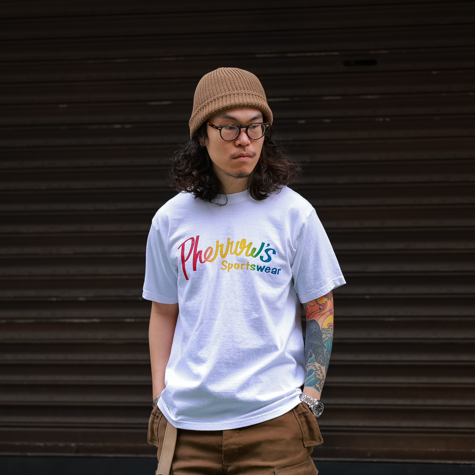 PHERROWS - 24SS 新色彩虹超人氣 Logo Tee