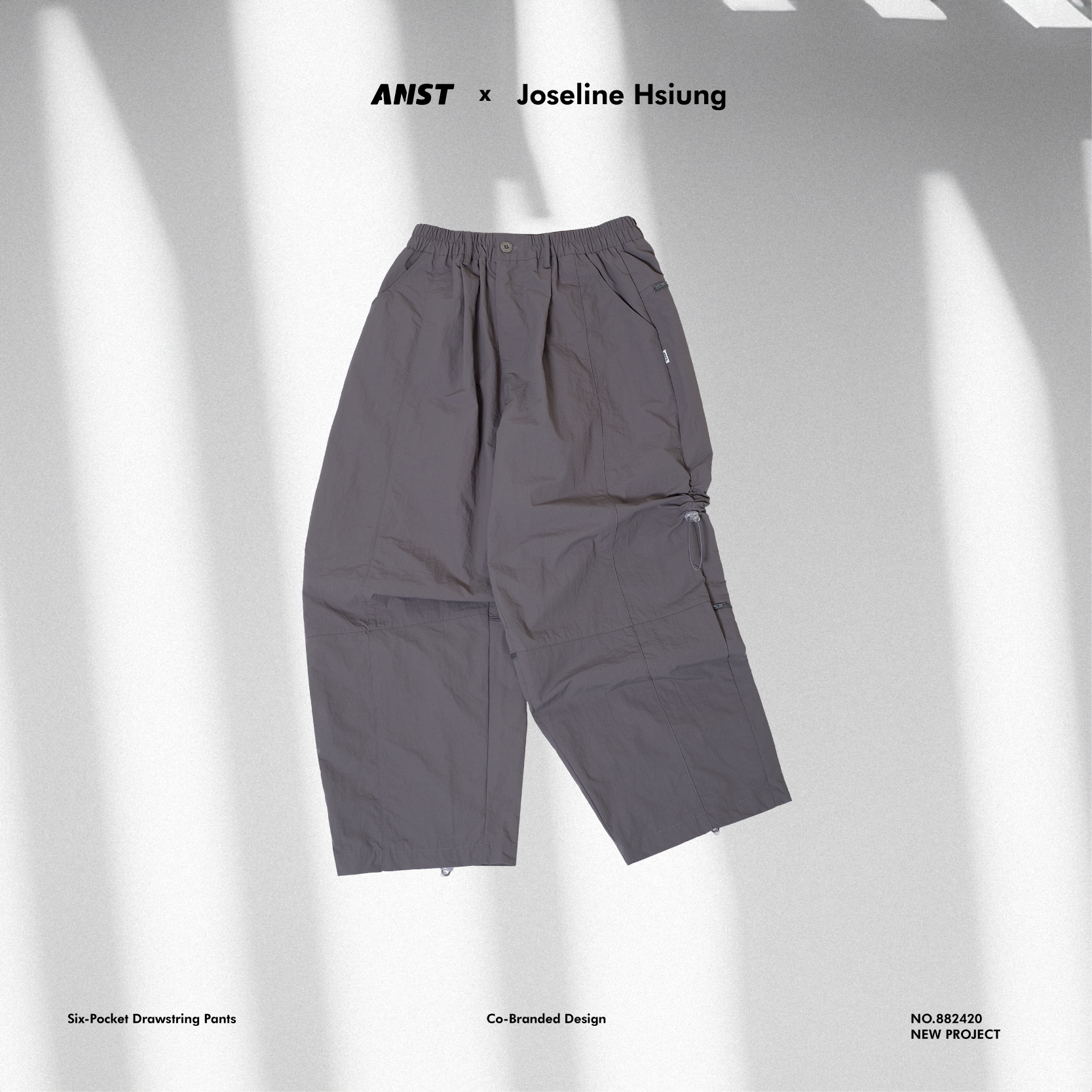 ANST x Joseline Hsiung 6-Pocket Drawstring Pants/深灰 AJH