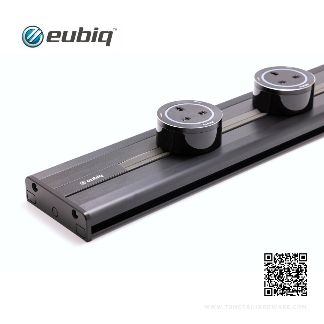 Eubiq 黑色 600MM 外掛式電力軌道