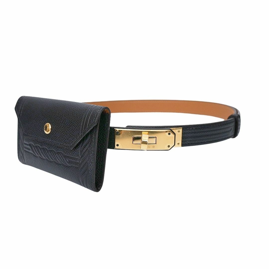 【全新】HERMES KELLY POCKET 18 皮帶 E15535