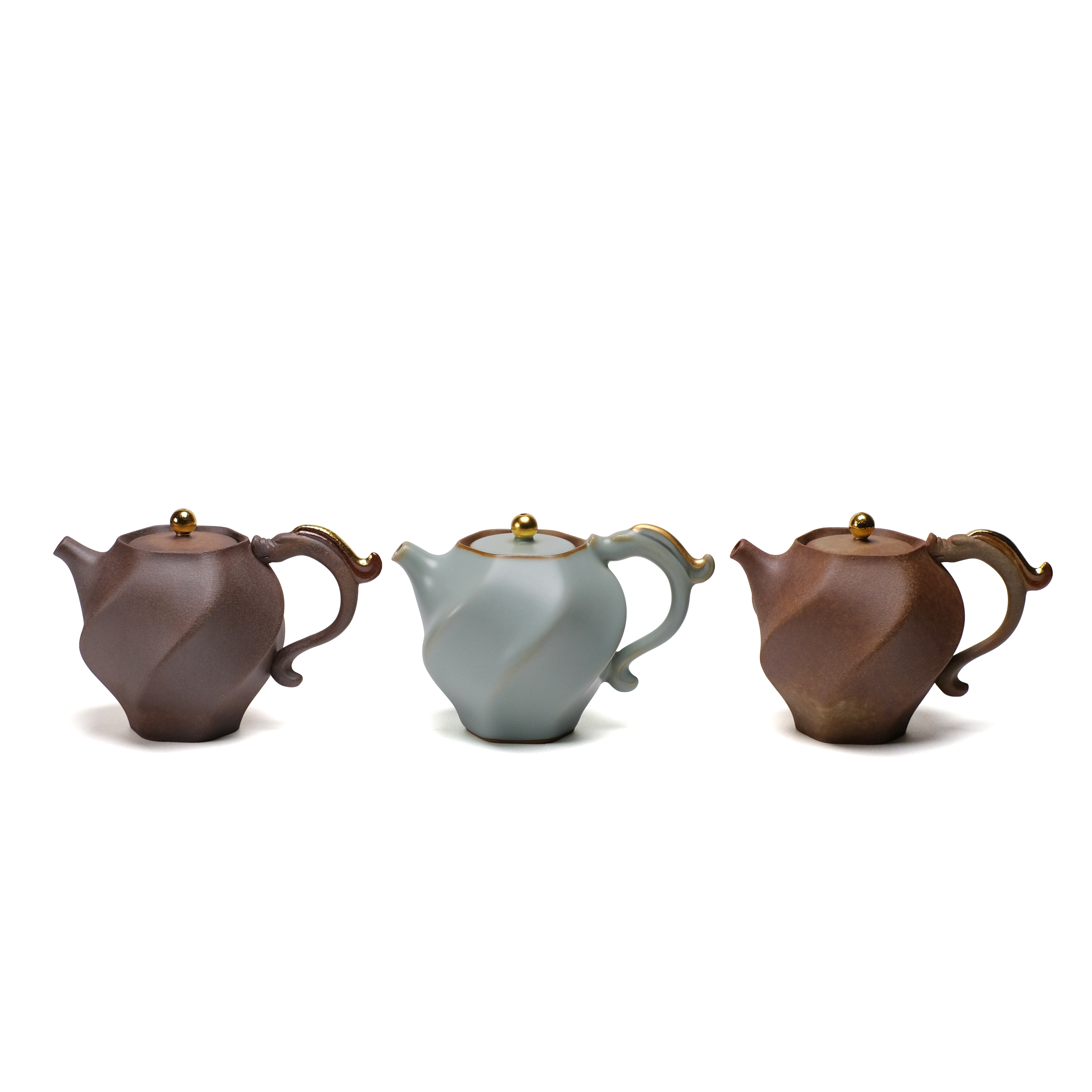 LIN'S CERAMICS STUDIO│Dragon Year Three TeaPots Giftbox