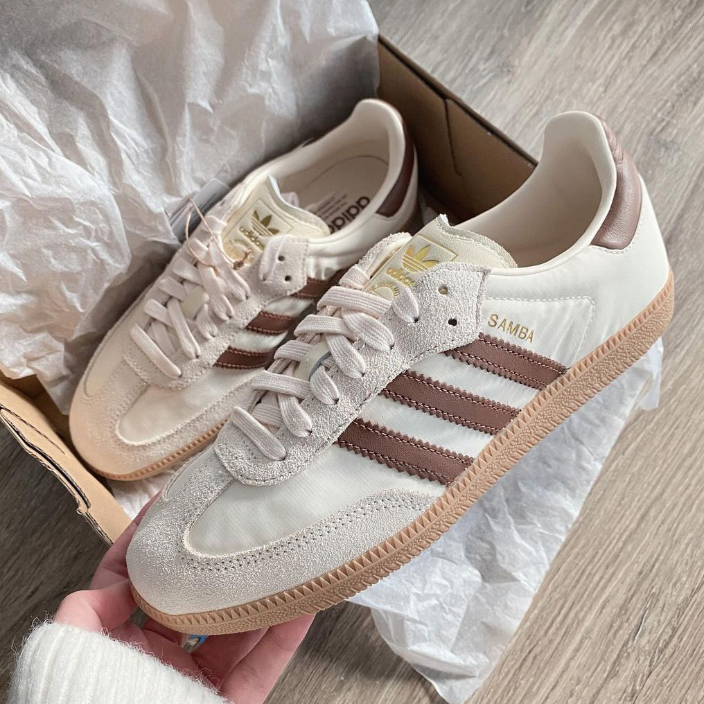 ADIDAS SAMBA OG 奶茶棕 奶茶色 巧克力色 咖啡色 焦糖底 絲綢 布面 男女鞋 ID1447