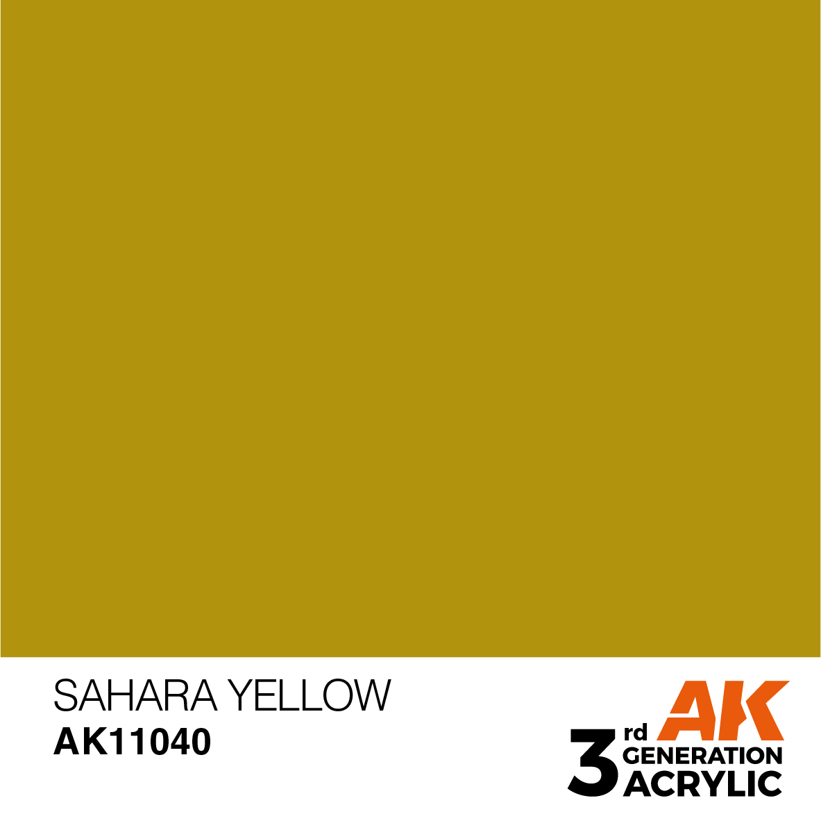 [預購]AK - 水性壓克力顏料 3rd SAHARA YELLOW – STANDARD