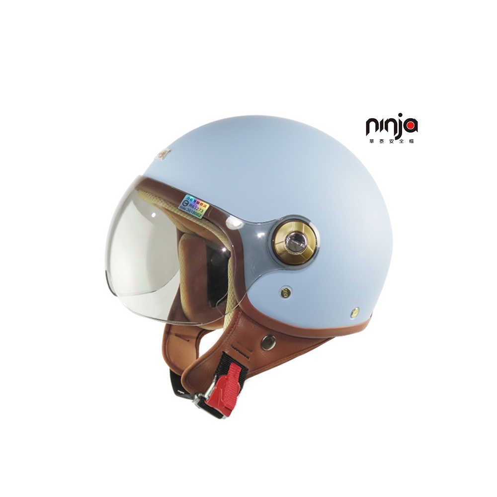 KK 華泰 K808A+ 醺砂飛行帽 消光系列-冰河藍