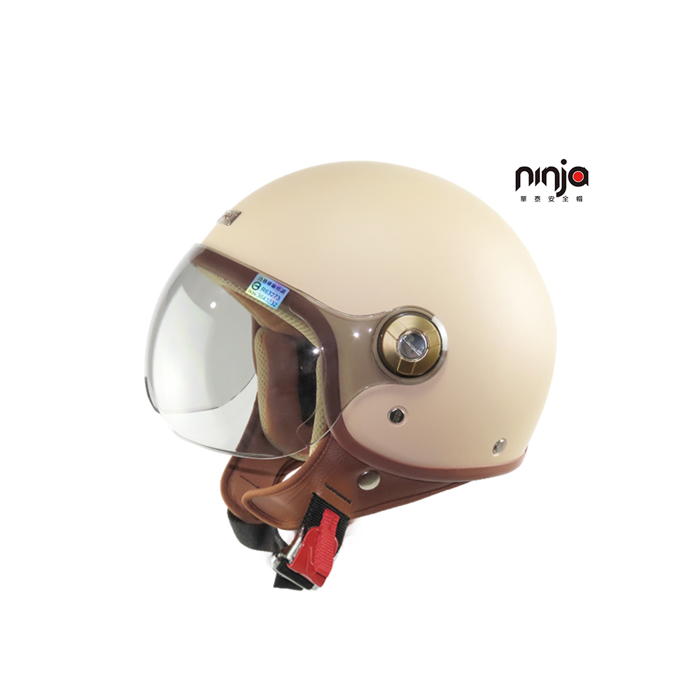 KK 華泰 K808A+ 醺砂飛行帽 消光系列-法式奶茶