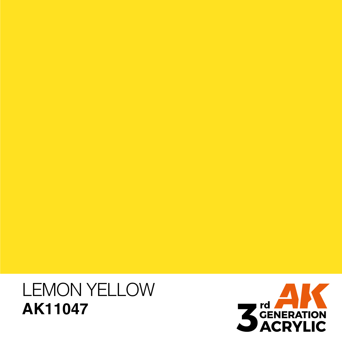 [現貨]AK - 水性壓克力顏料 3rd LEMON YELLOW – STANDARD