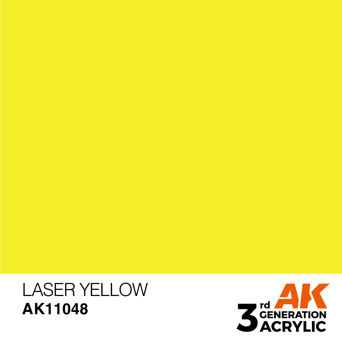 [預購]AK - 水性壓克力顏料 3rd LASER YELLOW – STANDARD