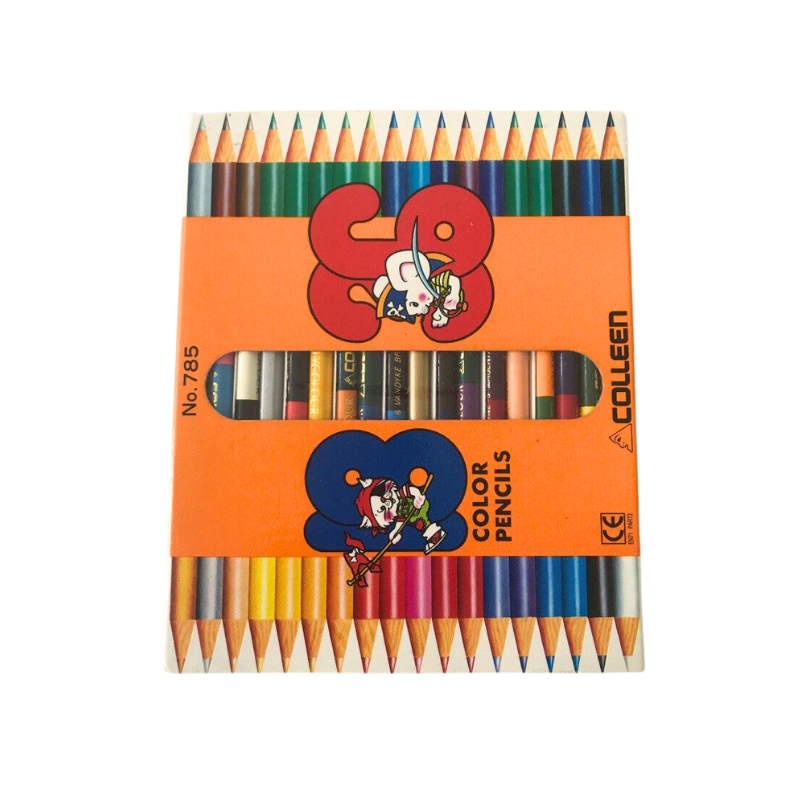 Colleen 18 Pcs (36-Color) Wooden Colored Pencils Set