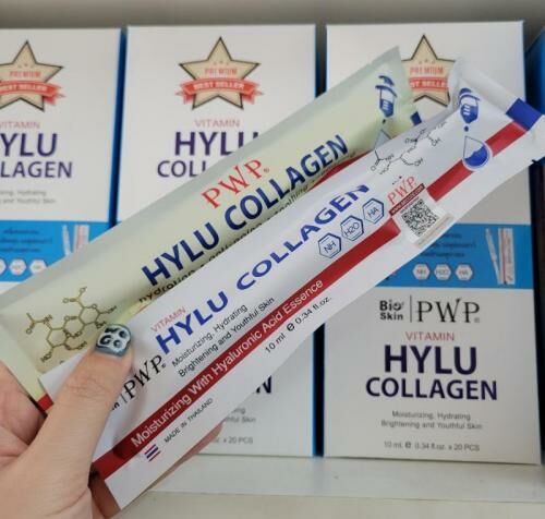 泰國 Bio Skin HYLU COLLAGEN 塗抹式水光針精華 10ml｜小分子玻尿酸＋膠原蛋白 高效補