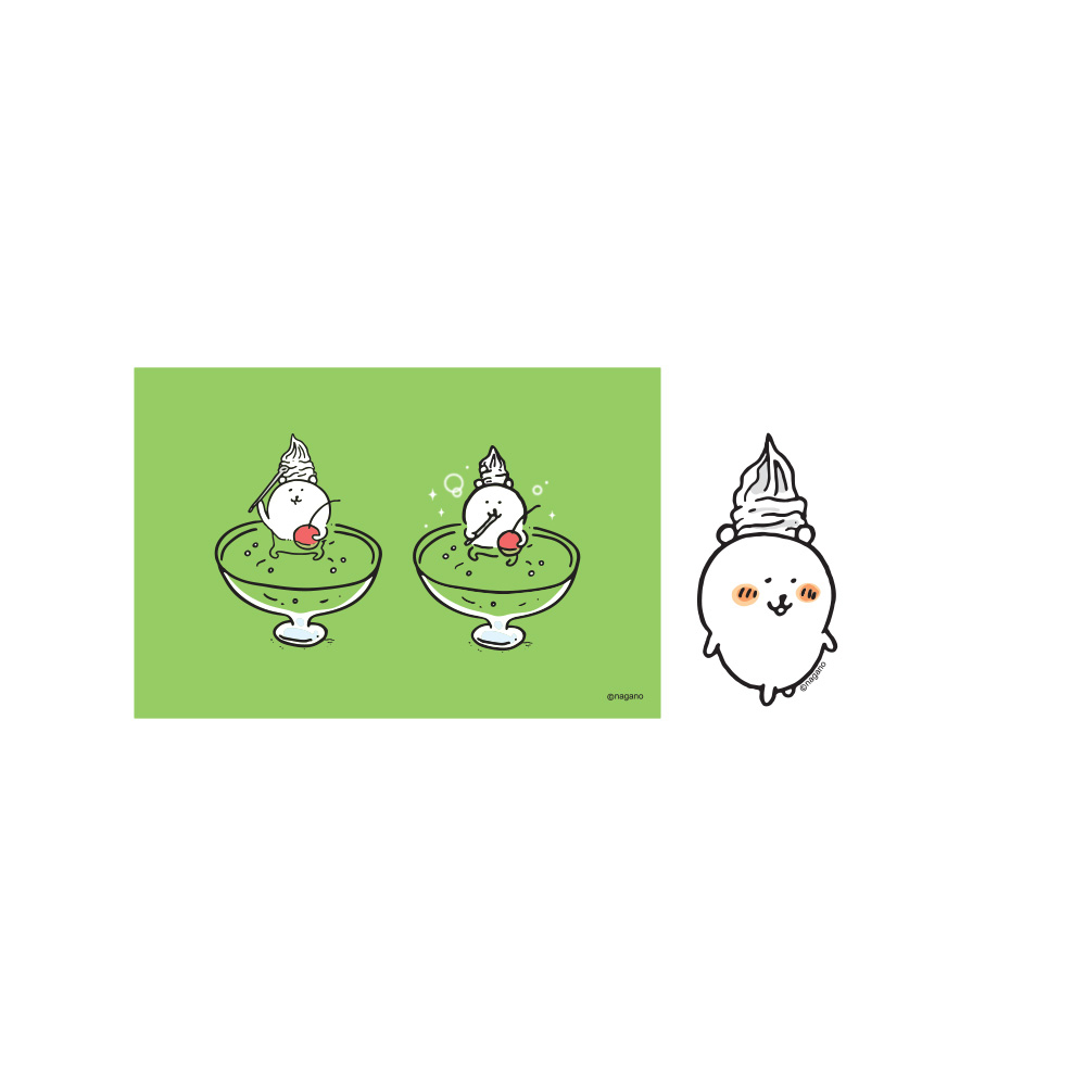 Damgome 明信片＋貼紙 Cream Soda