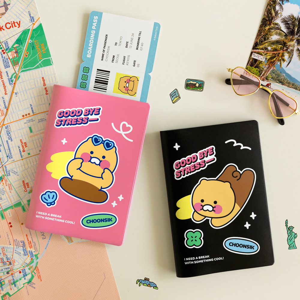 KAKAO FRIENDS Choonsik Vacation Passport Case 春植 護照收納套