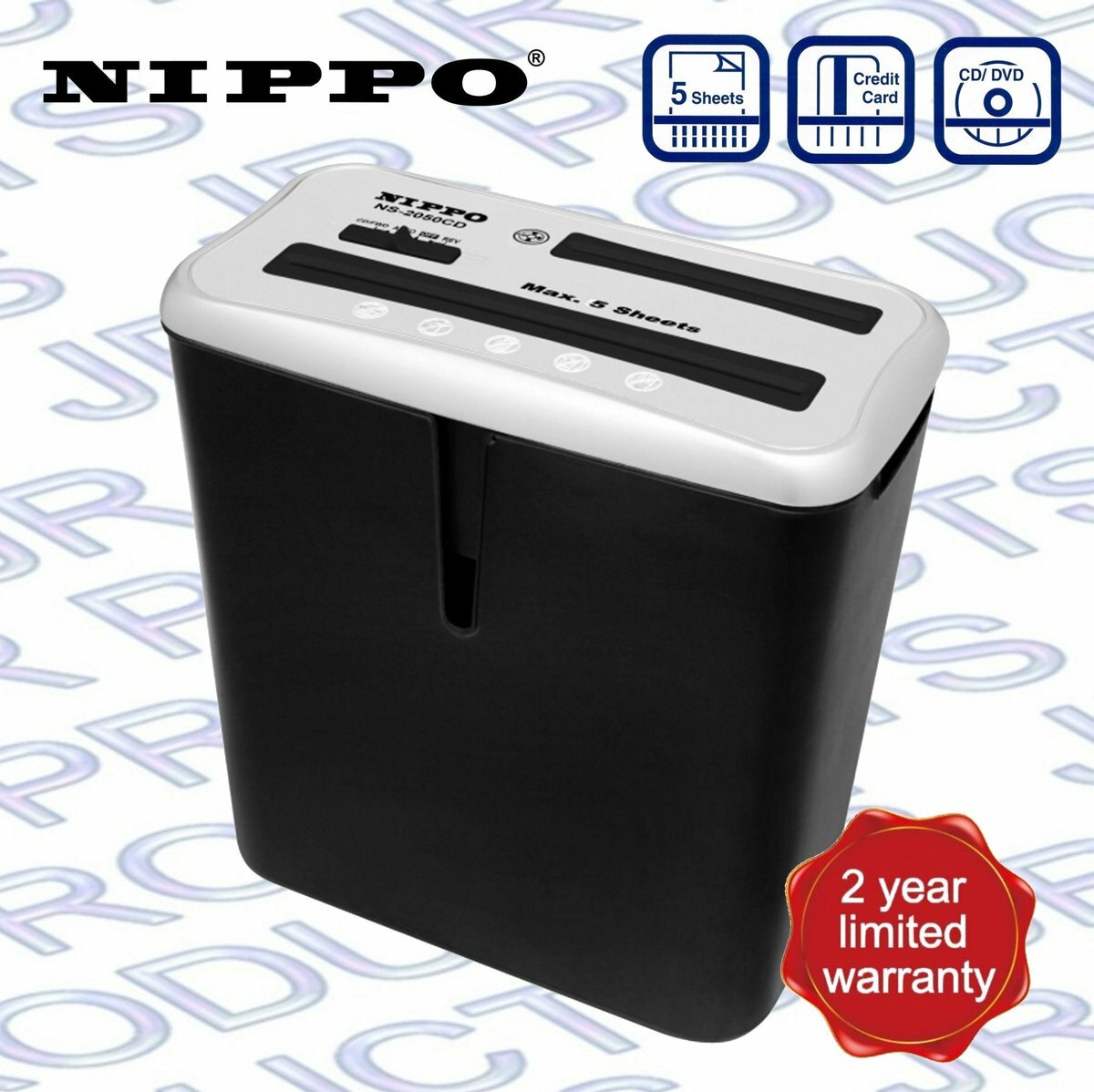 Nippo - NS-2050CD 桌邊輕型商用粒狀碎紙機《香港行貨》《2年保養》