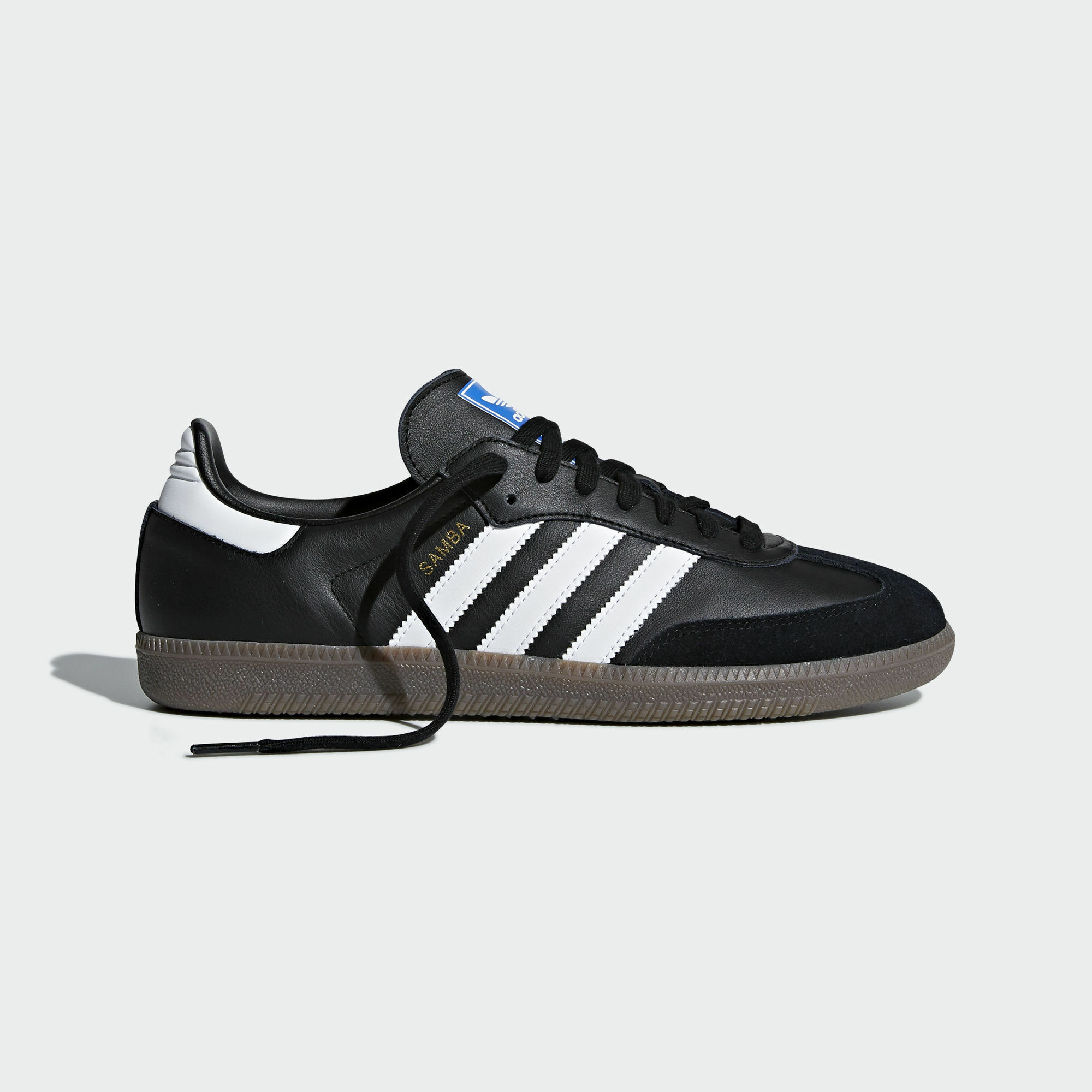 ADIDAS SAMBA OG BLACK WHITE GUM B75807 $799 EUR35.33/36