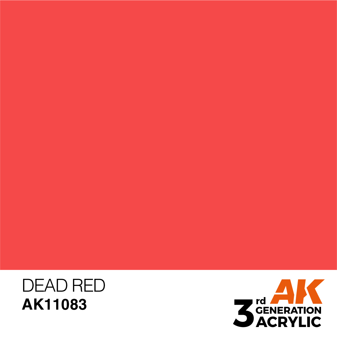 [現貨]AK - 水性壓克力顏料 3rd DEAD RED – STANDARD