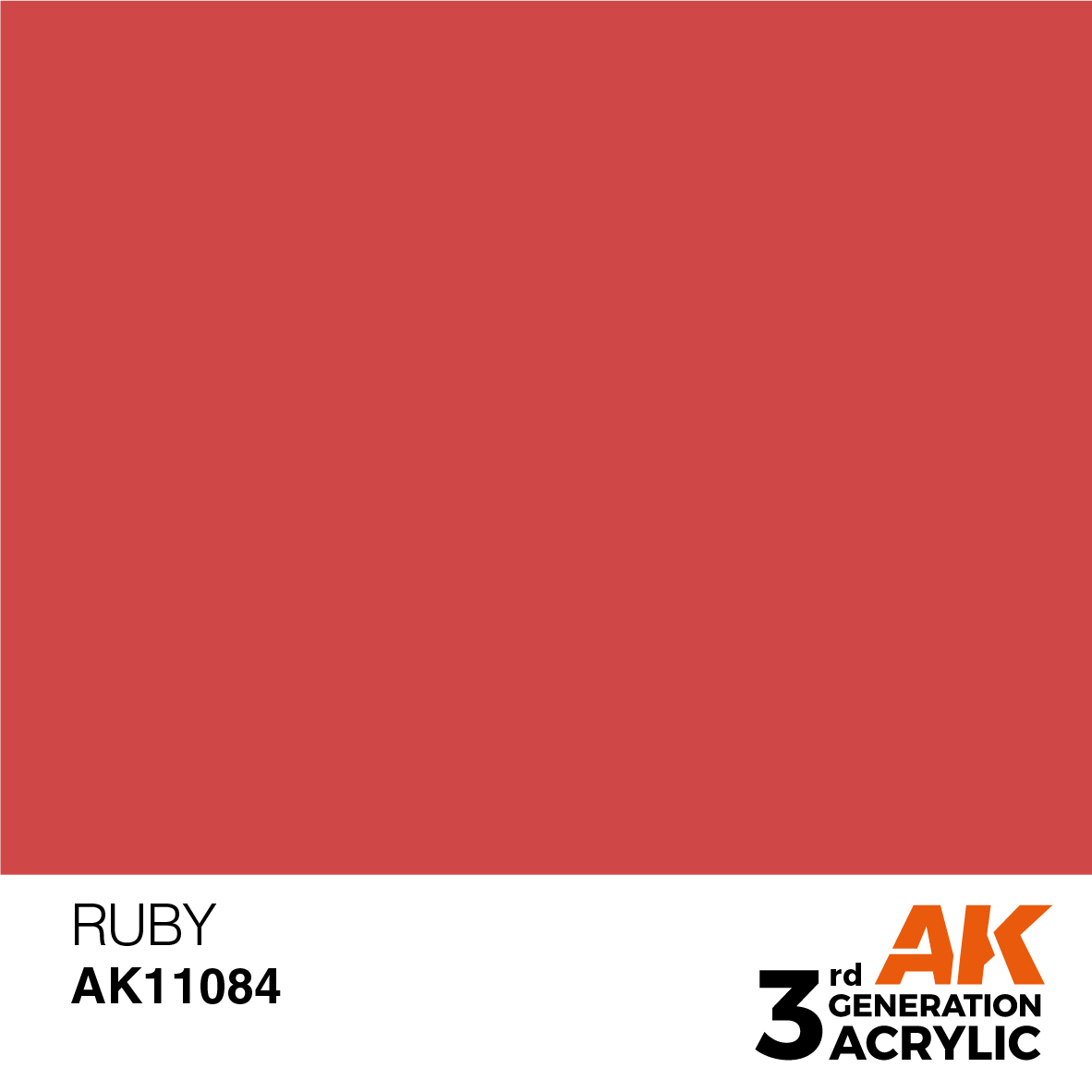[現貨]AK - 水性壓克力顏料 3rd RUBY – STANDARD
