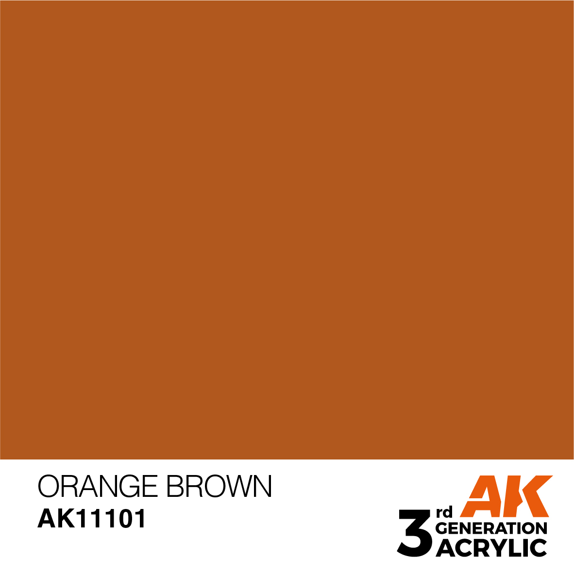 [預購]AK - 水性壓克力顏料 3rd ORANGE BROWN – STANDARD