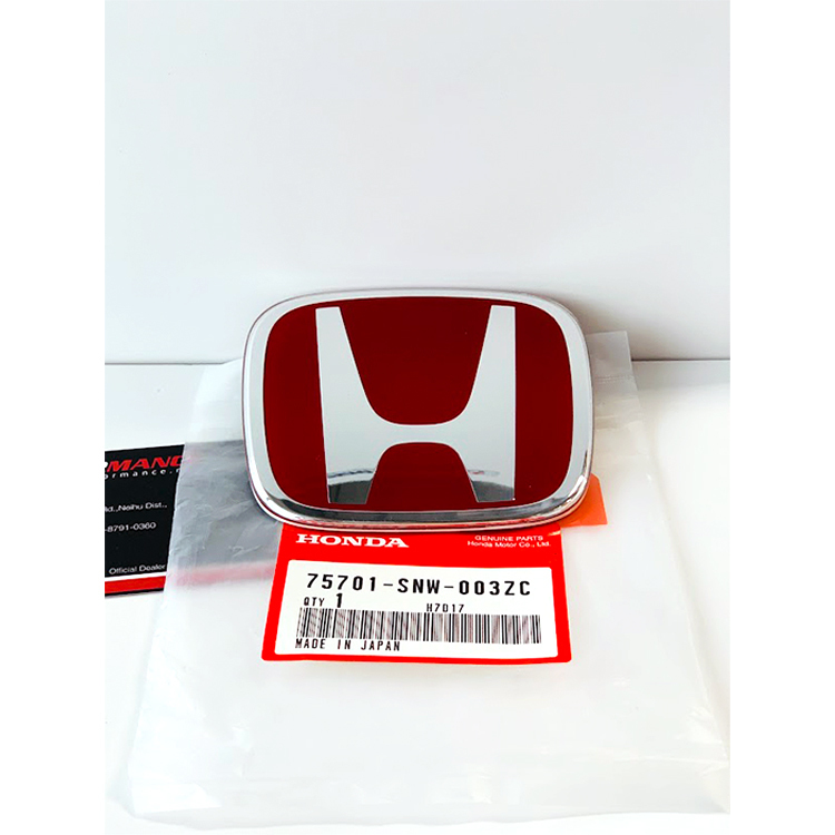 HONDA 日規原廠 H 紅廠標(後車箱) 75701-SNW-003ZC