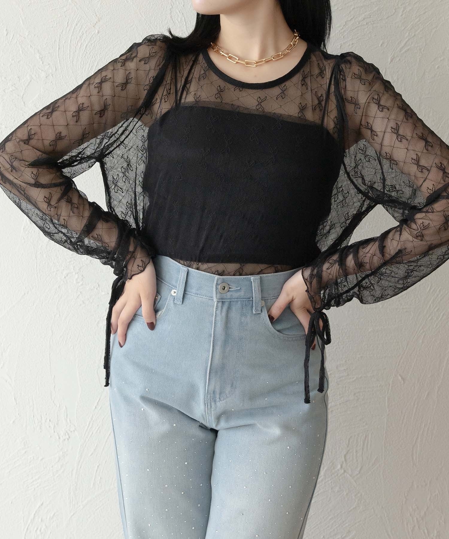 See Through Ribbon Tops