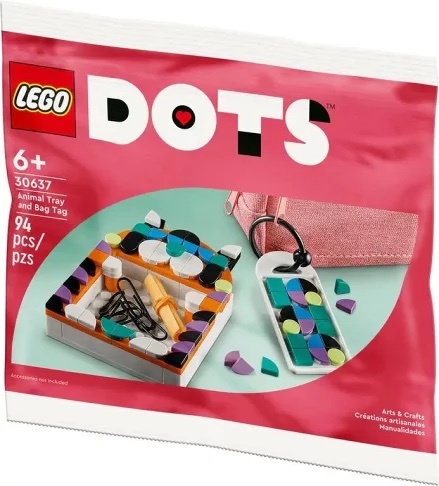 POLY BAG|LEGO 30637 Polybag DOTS 動物豆豆收納盤和吊牌|飛米樂高積木專賣店