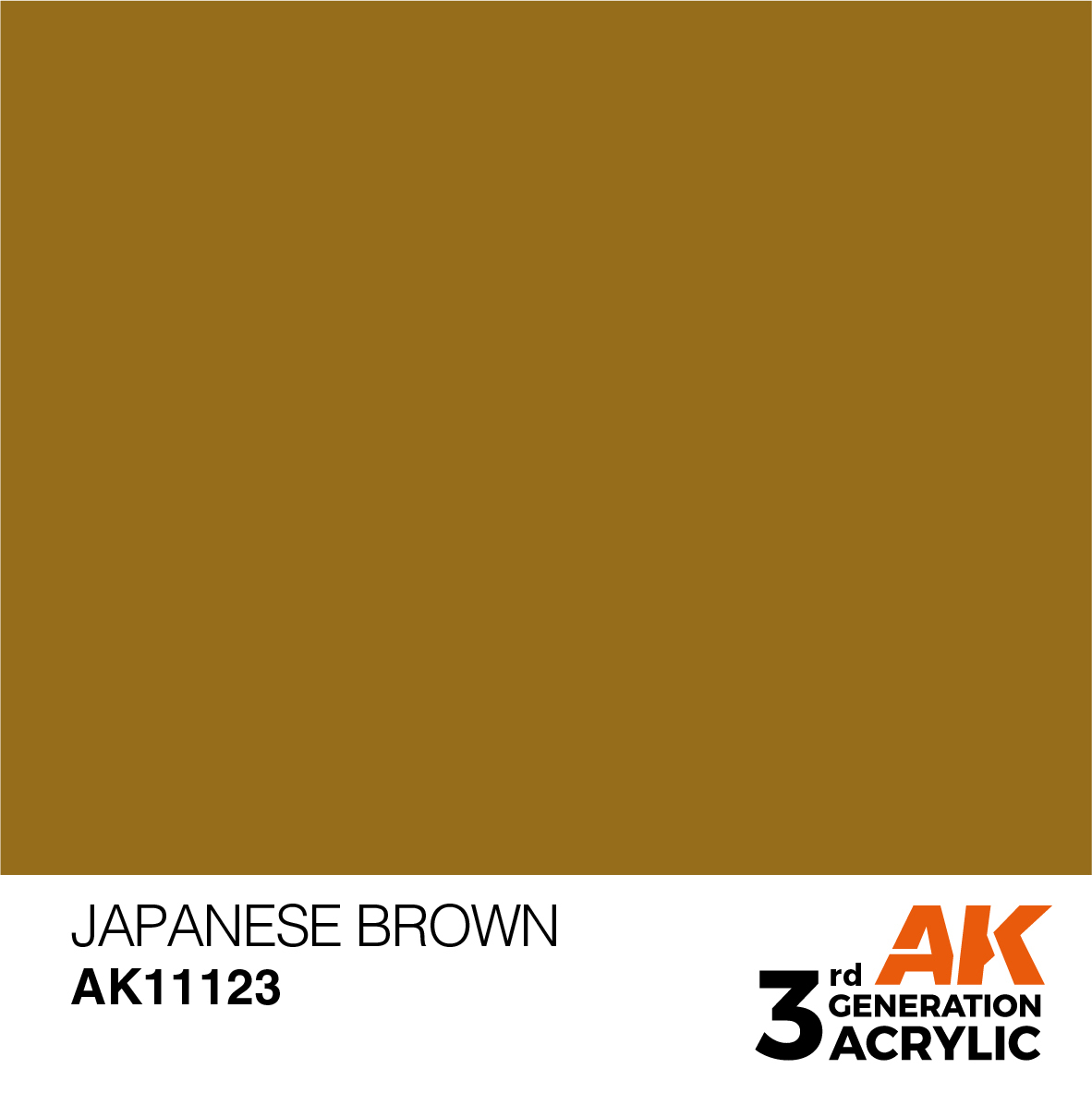 [預購]AK - 水性壓克力顏料 3rd JAPANESE BROWN – STANDARD