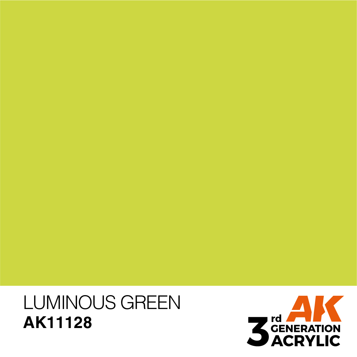 [預購]AK - 水性壓克力顏料 3rd LUMINOUS GREEN – STANDARD