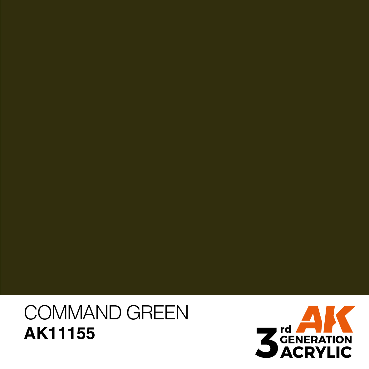[預購]AK - 水性壓克力顏料 3rd COMMAND GREEN – STANDARD
