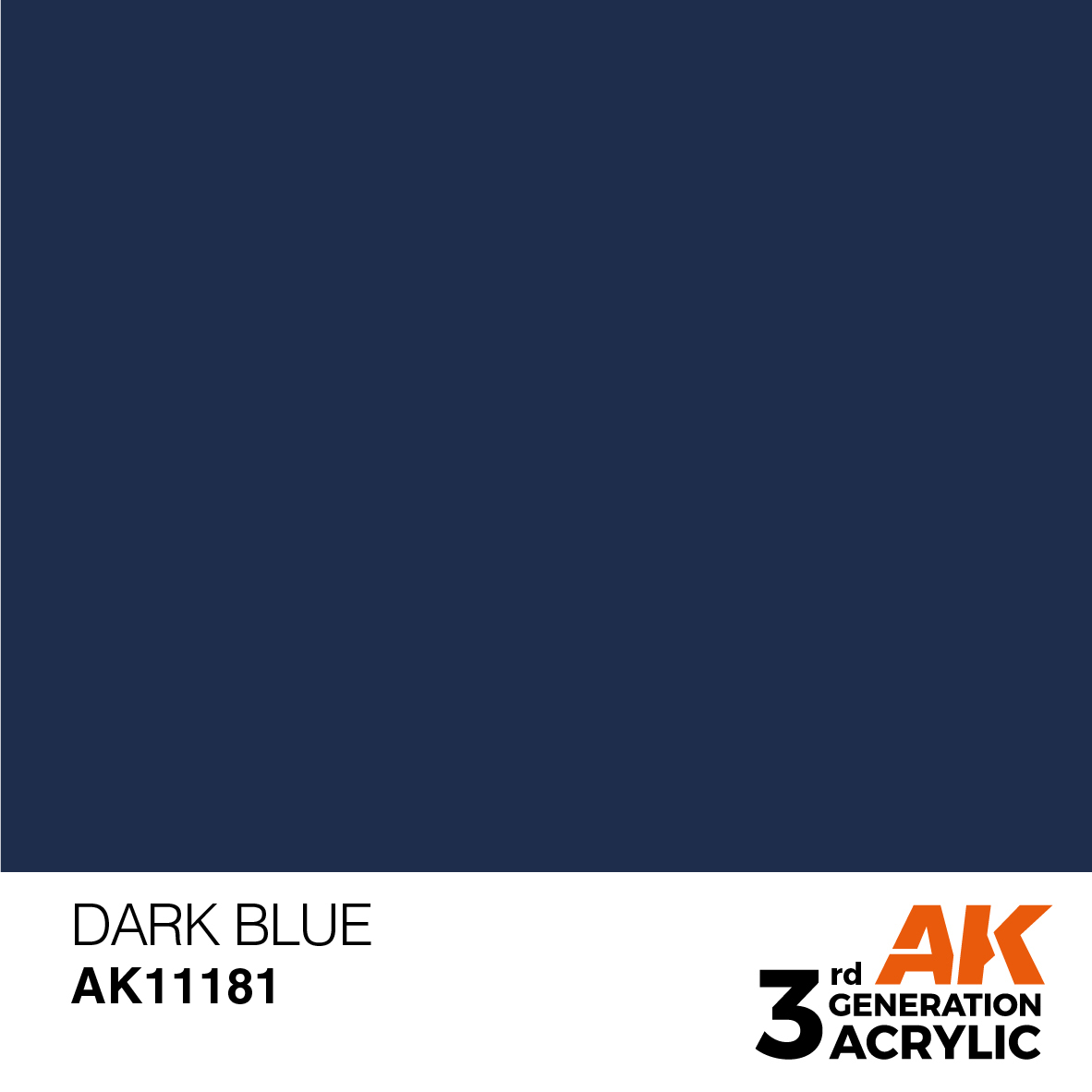 [現貨]AK - 水性壓克力顏料 3rd DARK BLUE – STANDARD