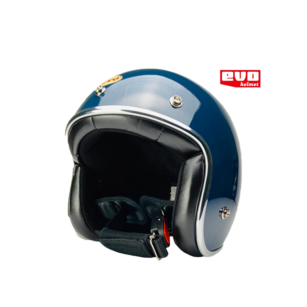 EVO CA310【精裝】銀邊復古騎士帽 復古帽 石墨藍