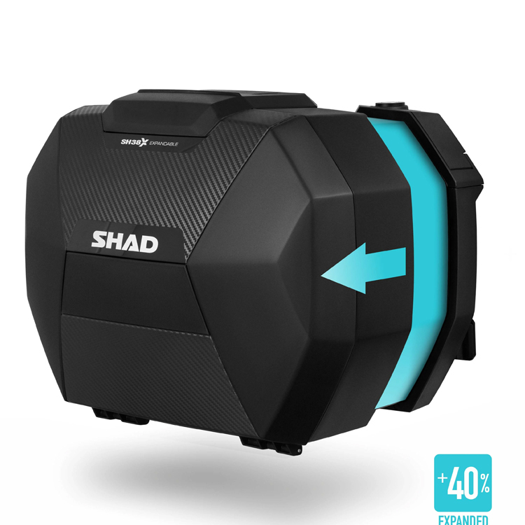 SHAD SH38X 可變伸縮箱 夏德 EXPANDABLE SIDE CASES SH38X