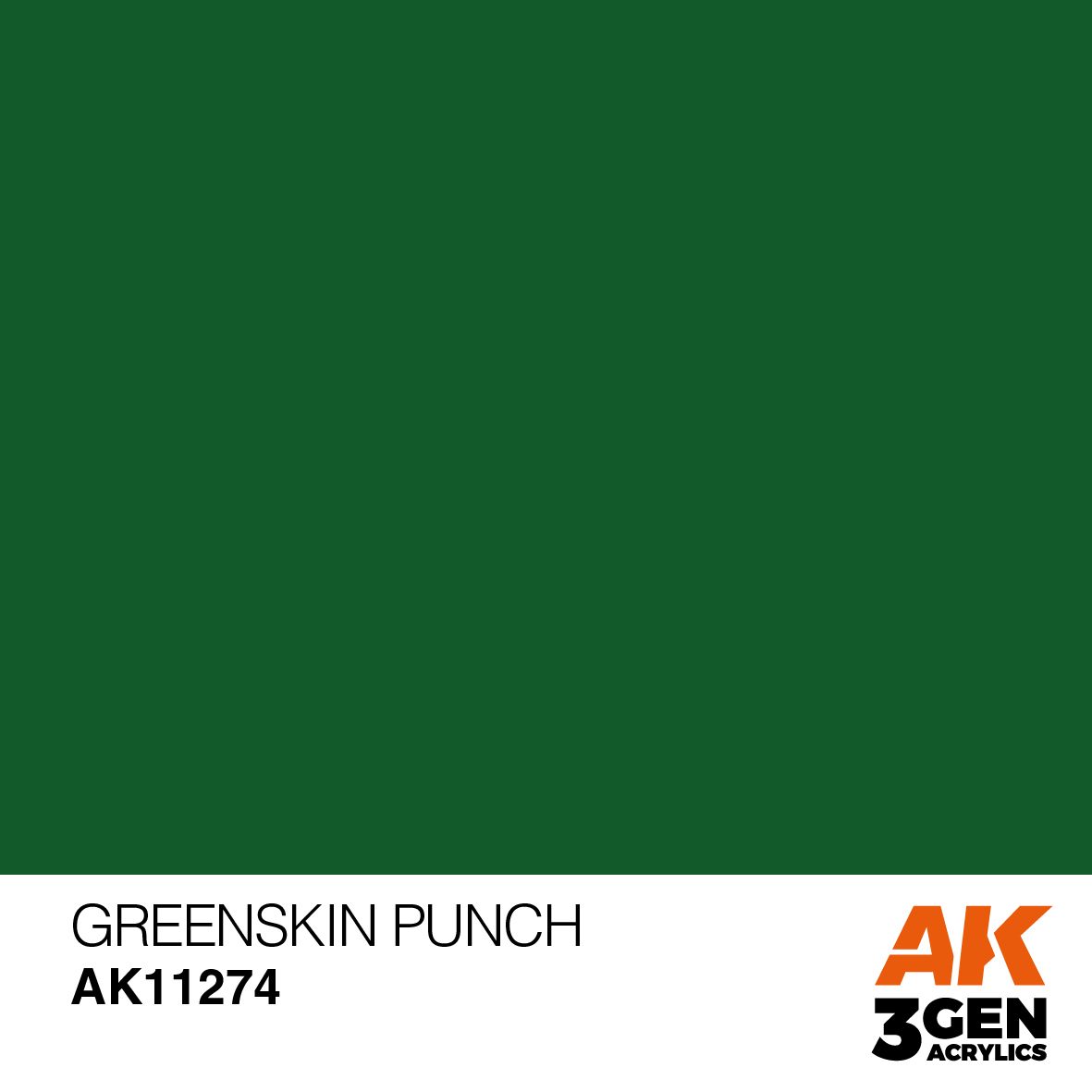 [現貨]AK - 水性壓克力顏料 3rd GREENSKIN PUNCH – COLOR PUNCH