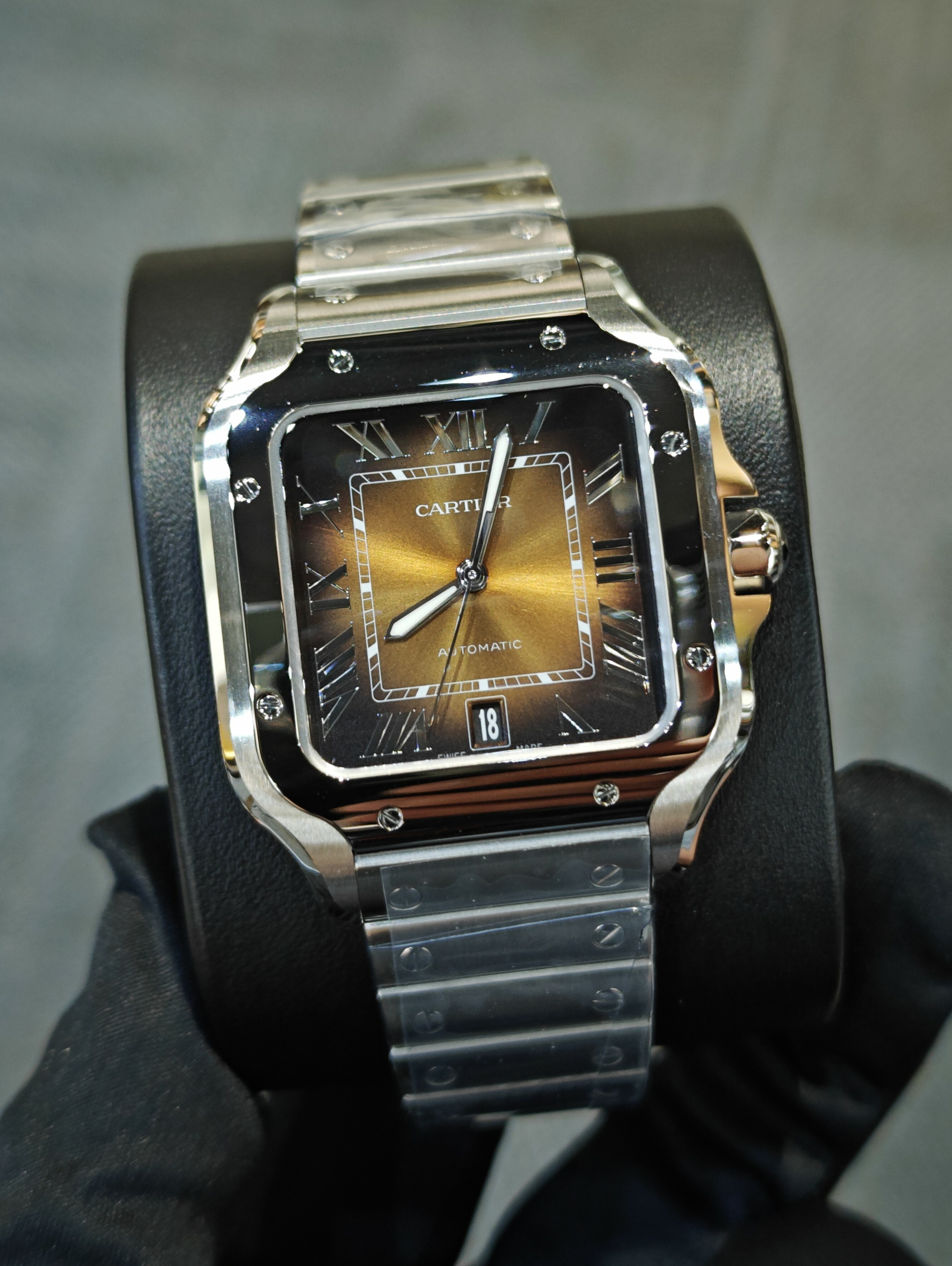 WSSA0064 | CARTIER SANTOS DE BROWN DIAL 40MM