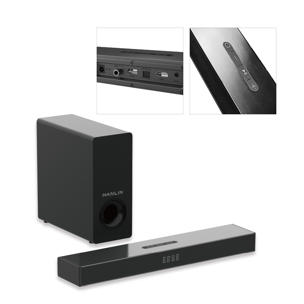 HANLIN-SB01 聲霸2.1聲道HIFi立體聲環景家庭劇院 無線 家庭劇院 音箱+重低音音響