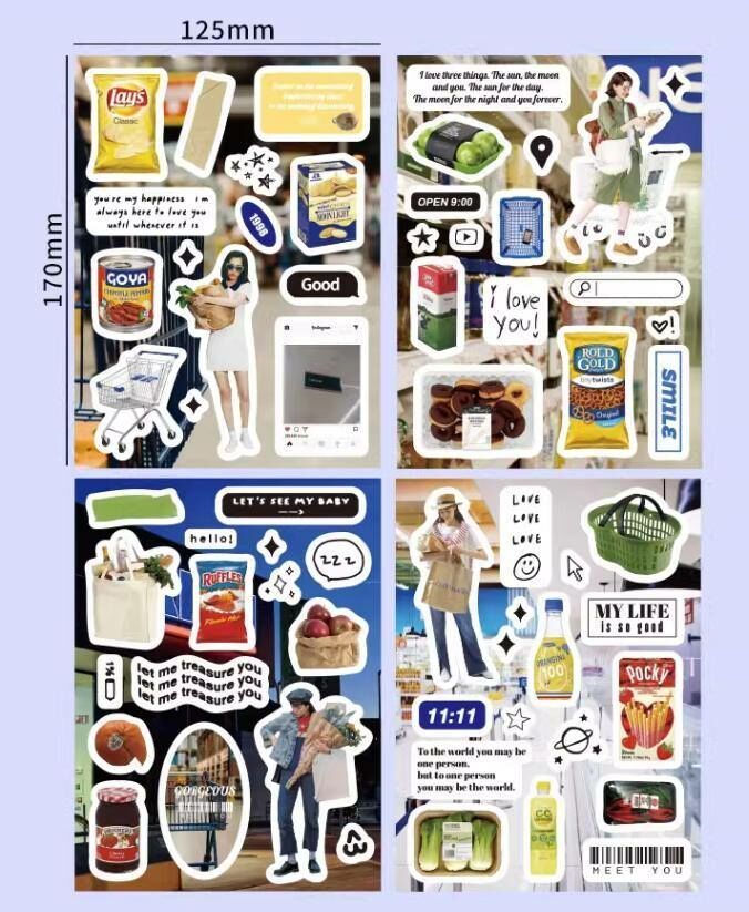 Infeel.me Sticker Sheet - Snacks