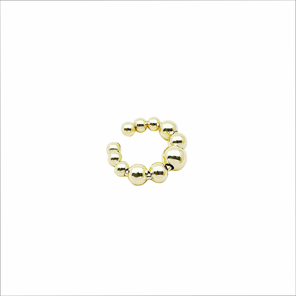 小金球泡泡耳骨夾-金色 / Small Gold Bubble Ear Cuff