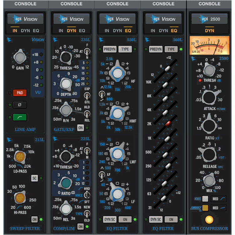 UAD LUNA API Vision Console Emulation Bundle Plugins