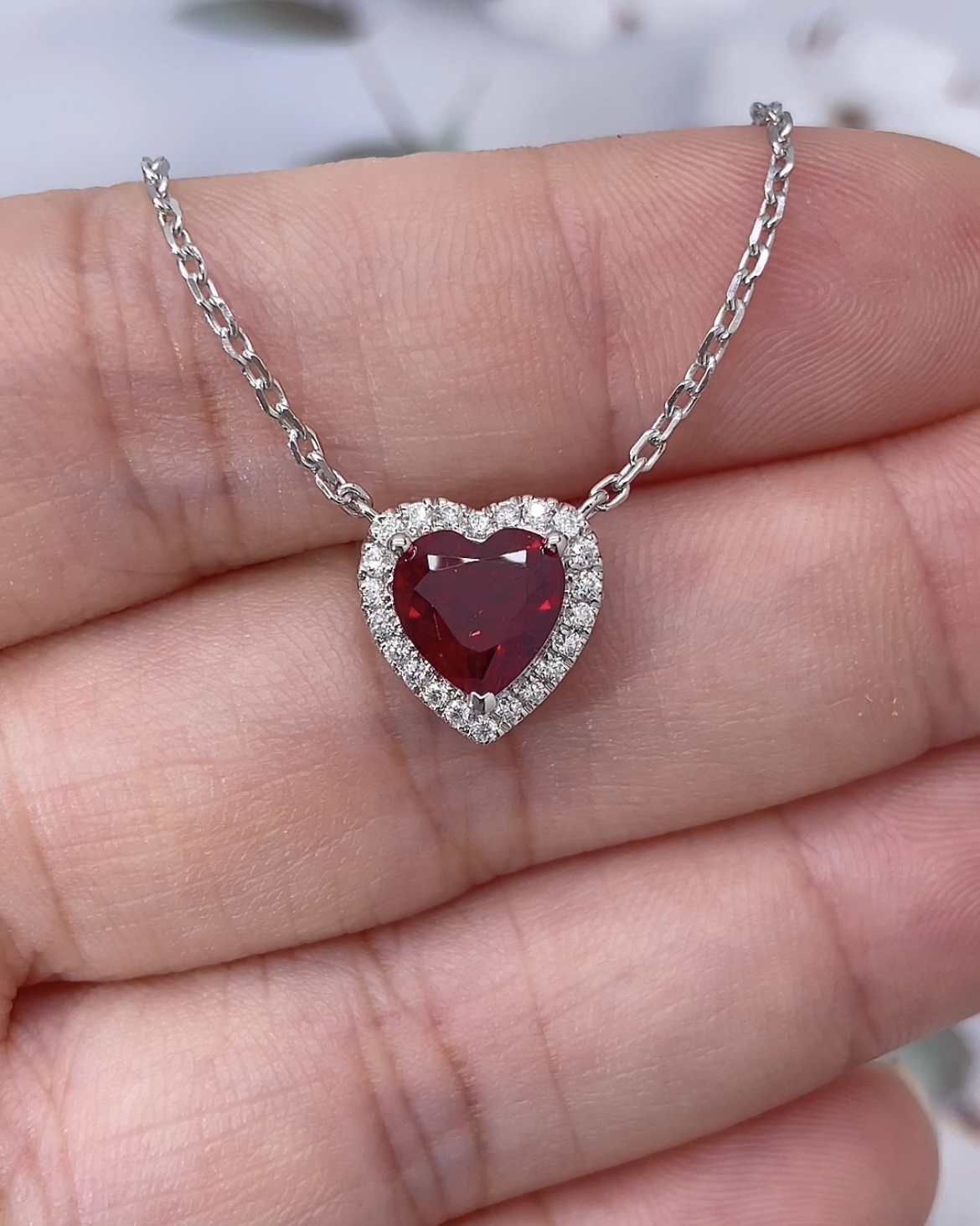 lan grown ruby necklace
