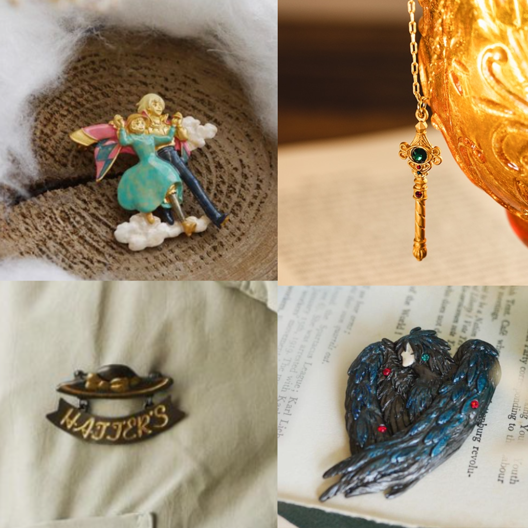 Donguri Closet x Howl's Moving Castle Earring Necklace