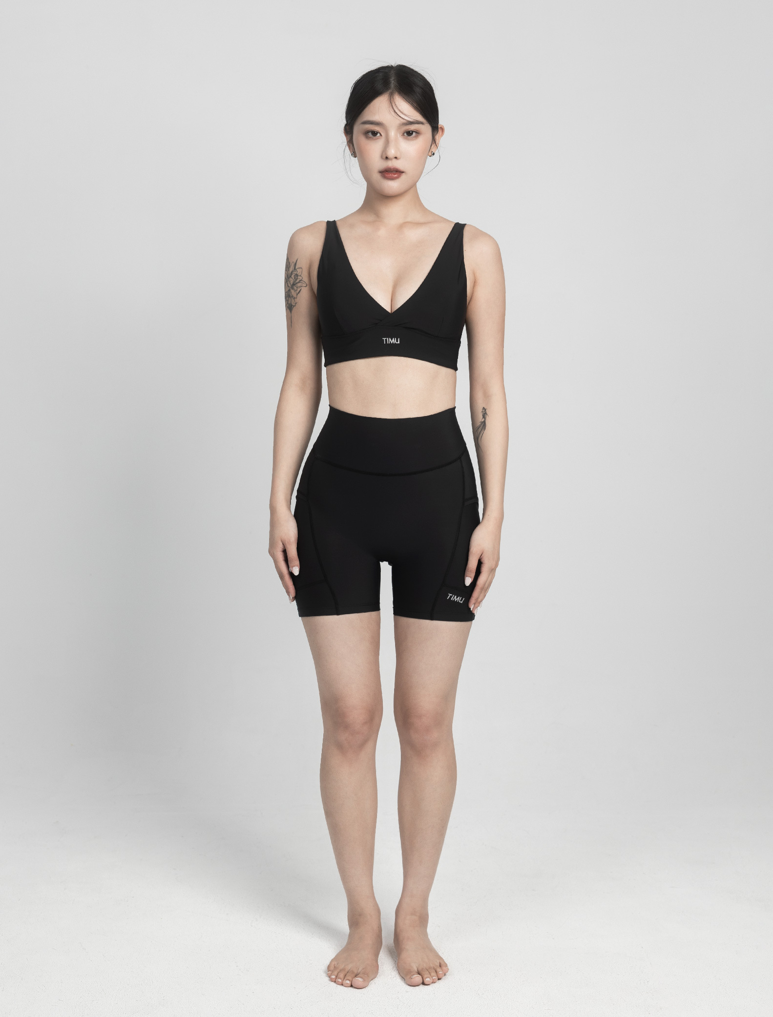 Black 經典黑 / Xtra Life™ 水陸運動 舒適疊層背心 / Top｜TIMU AQUA
