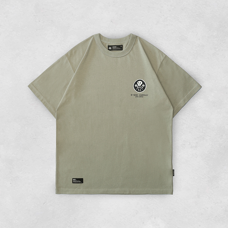 B-SIDE DEATH ROSE TEE Pale Green