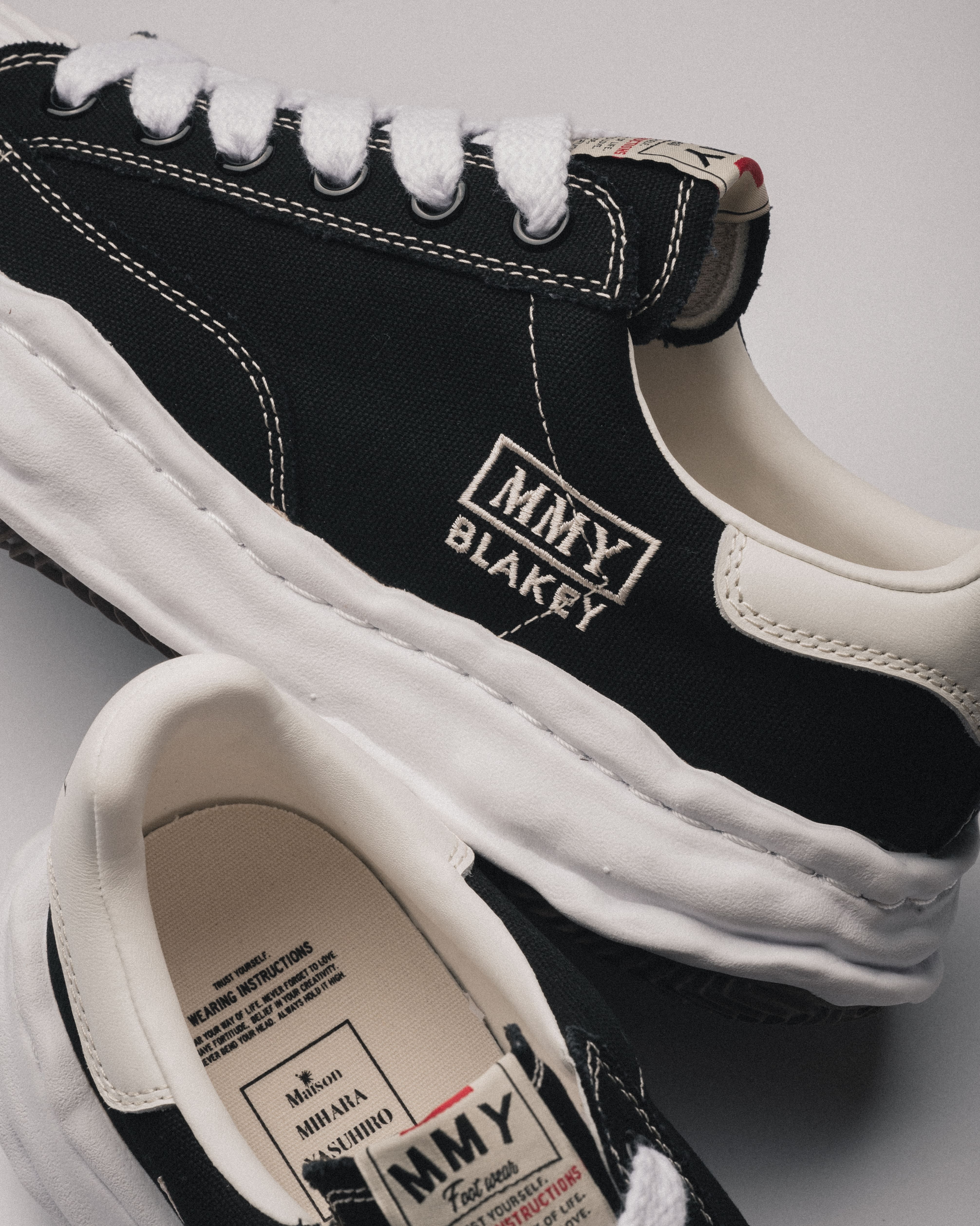 MIHARA YASUHIRO Blakey Canvas Low Sneaker Black MIHARA YASUHIRO Blakey Canvas Low Sneaker Black