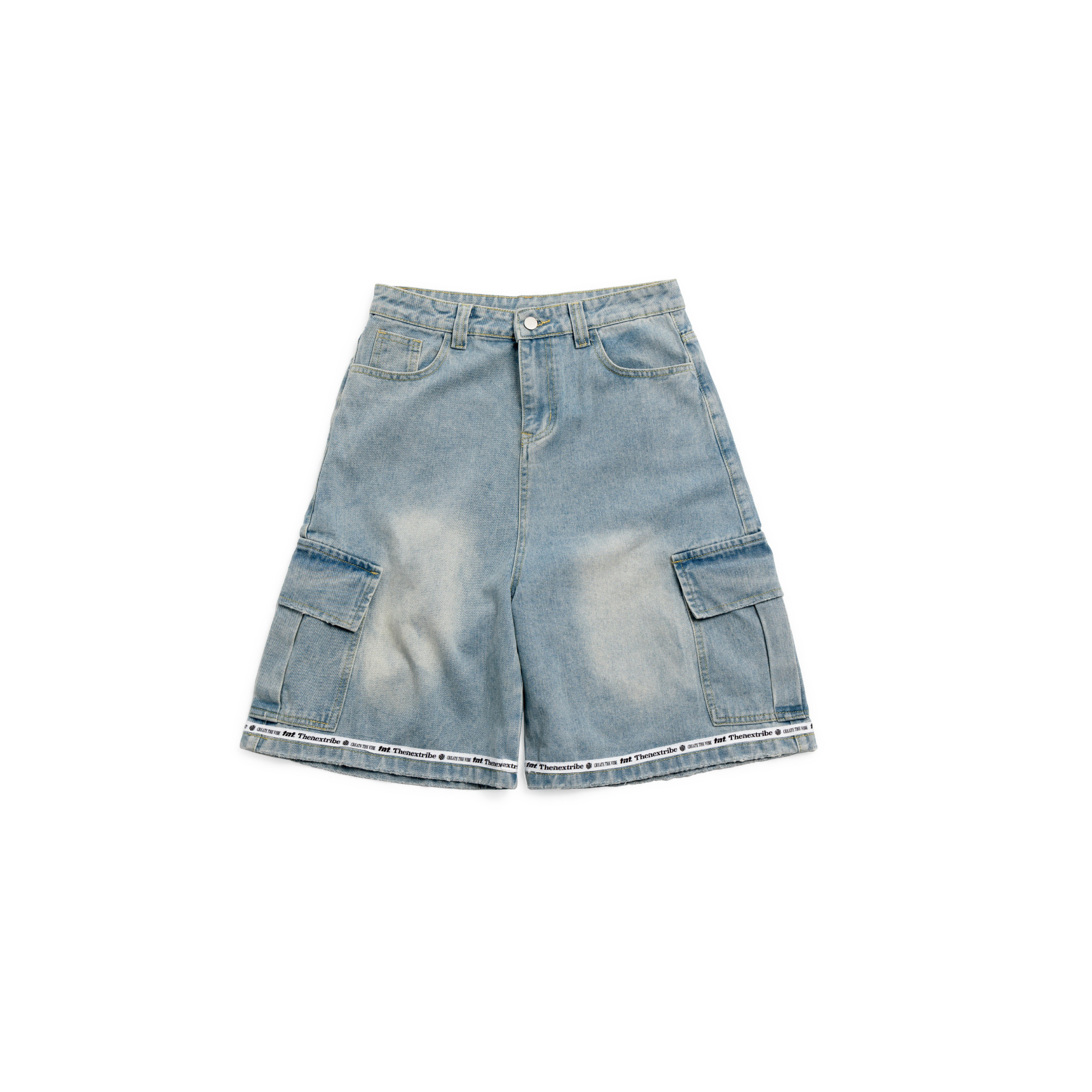 𝐭𝐧𝐭® Washed Denim Shorts