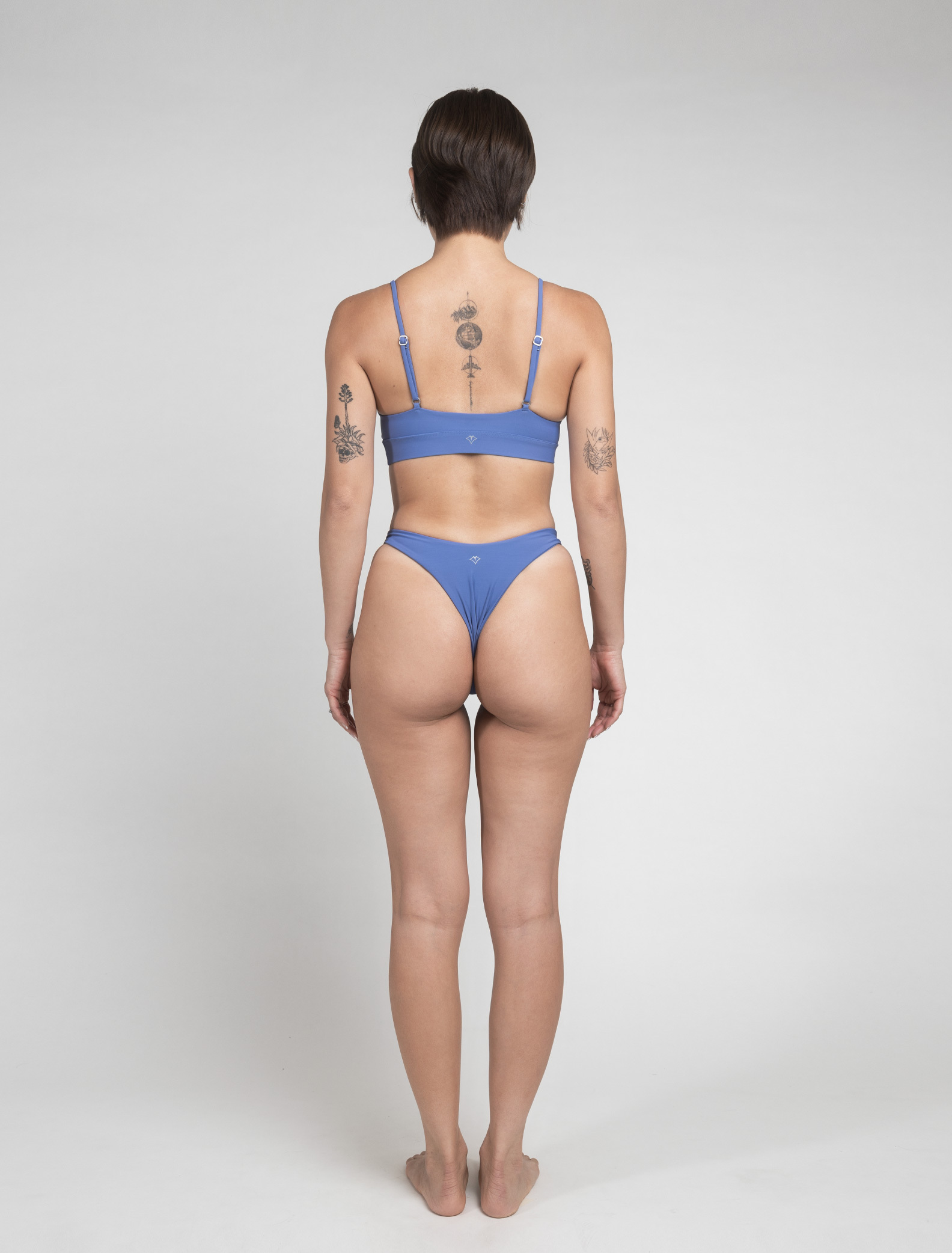 Mist Blue 霧藍 / 微丁高衩下褲 / Bottom｜TIMU AQUA