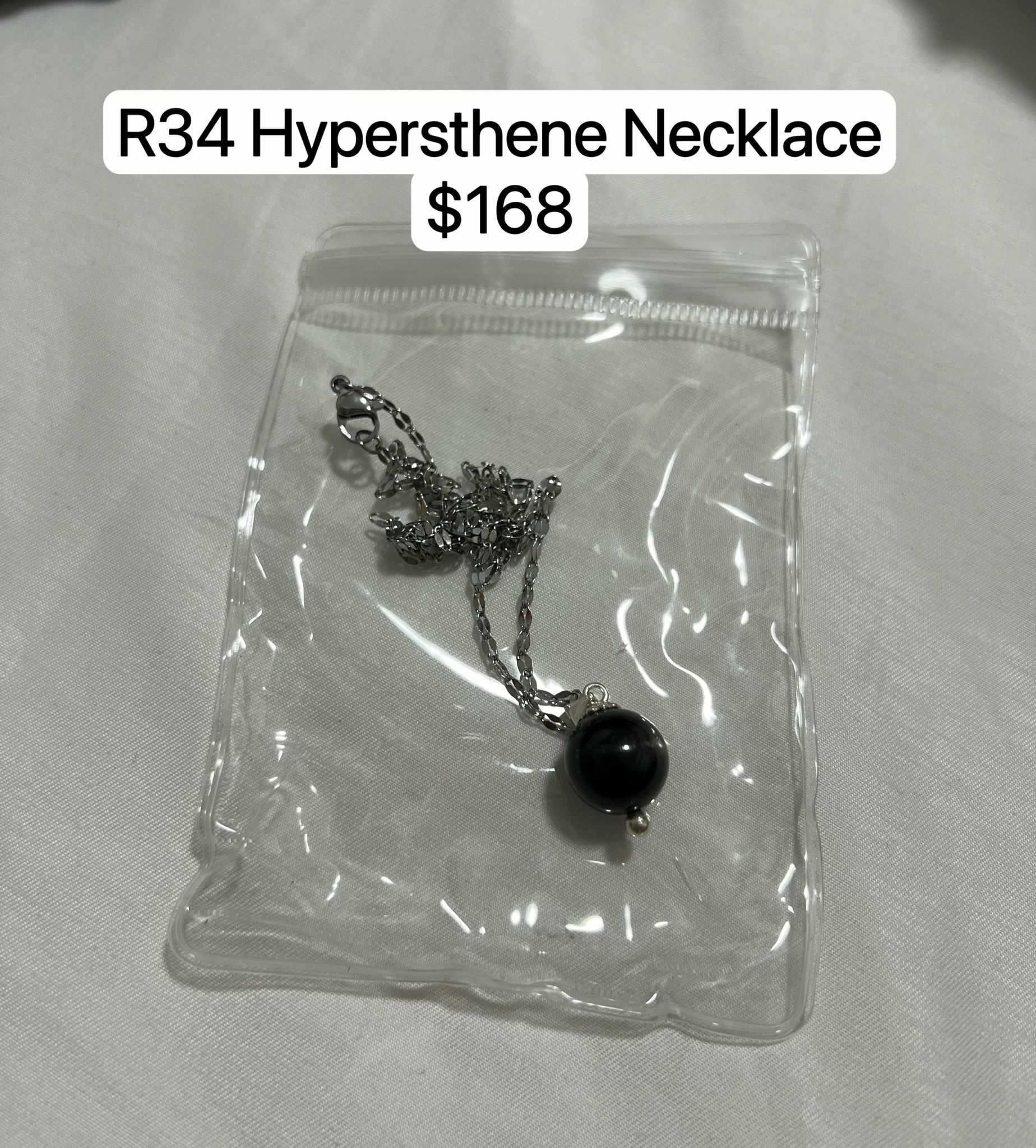 1 R34 HYPERSTHENE NECKLACE (RYAN)