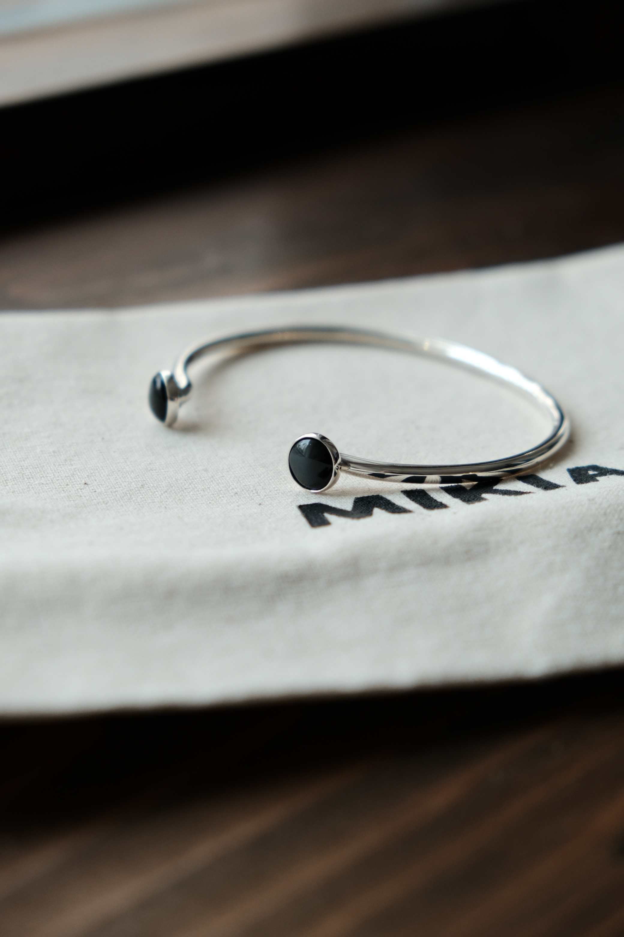 MIKIA - bangle A bracelet / rainbow obsidian