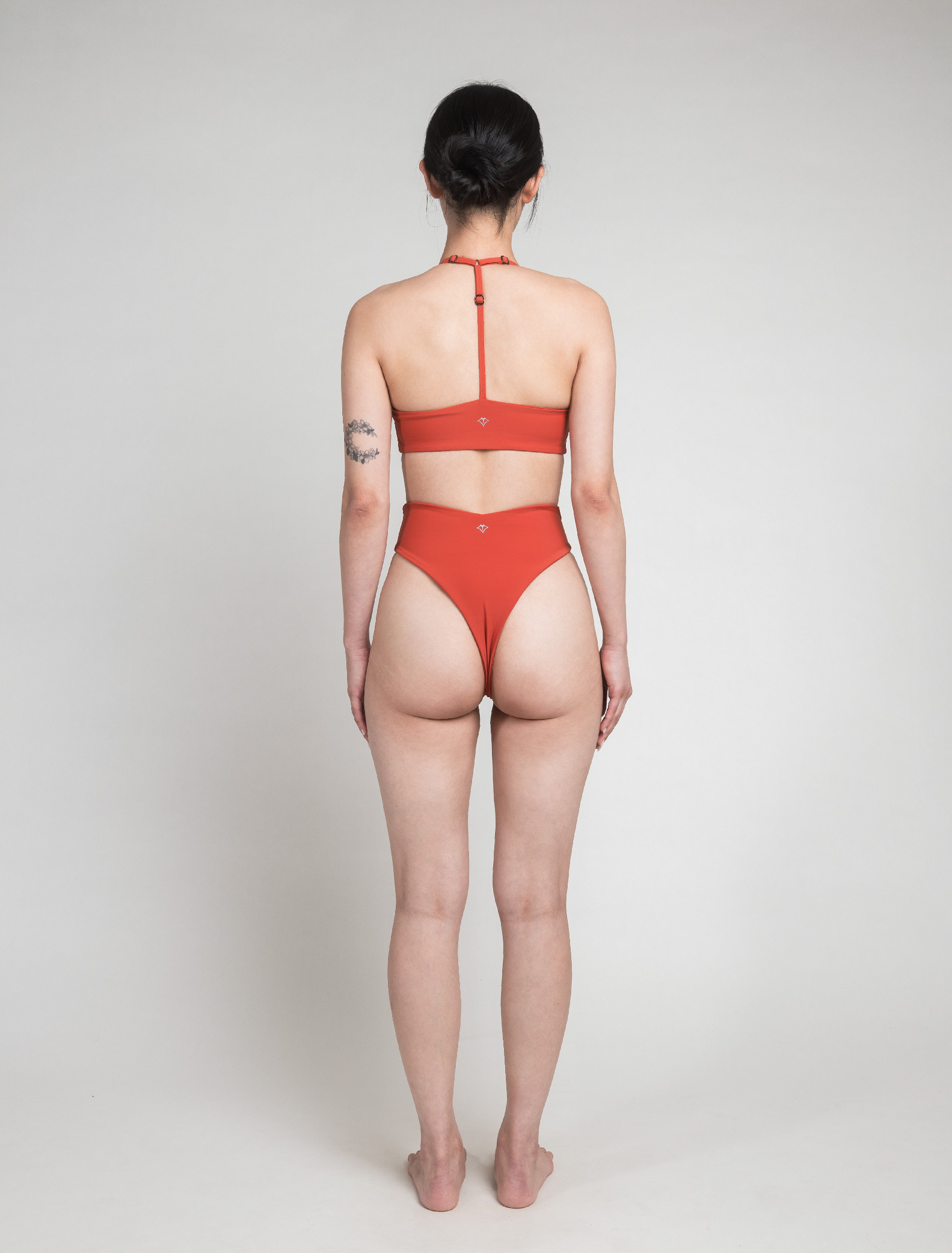 Turkish Orange 土耳其橘 / 拼接高腰美臀褲 / Bottom｜TIMU AQUA