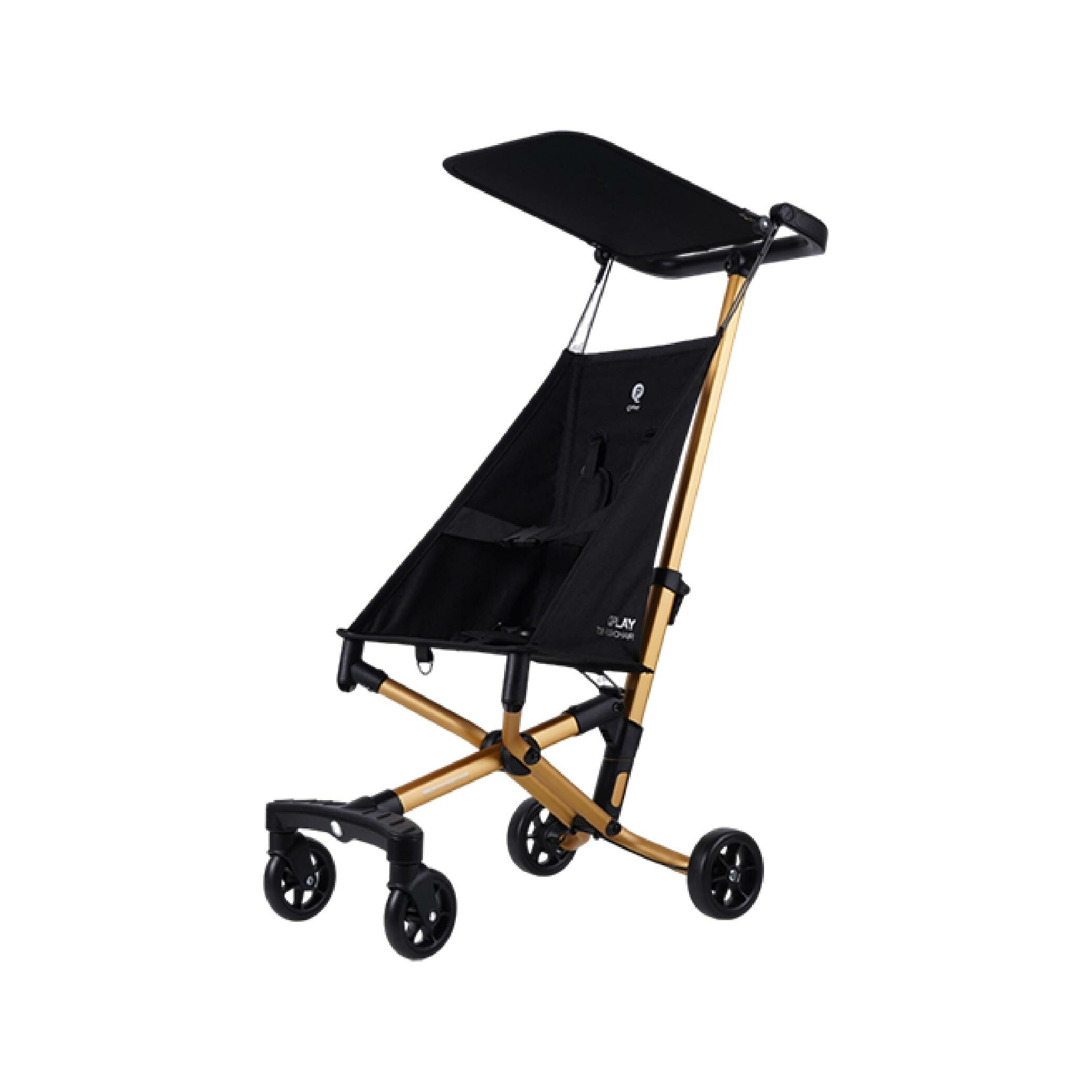 德國 QPlay T18輕便兒童推車 黑金